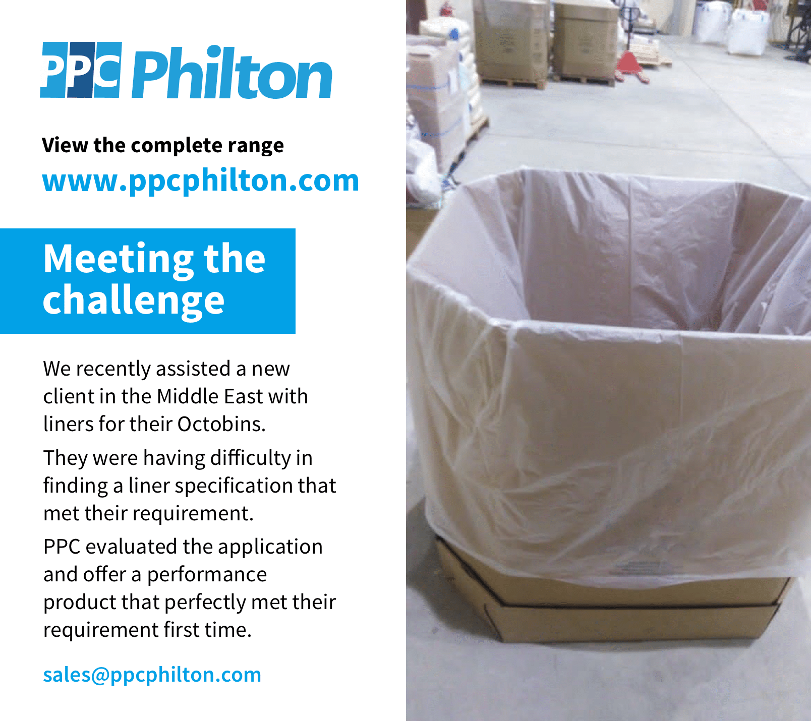 Octobin Ad - Working with our clients to find the best solution for ...